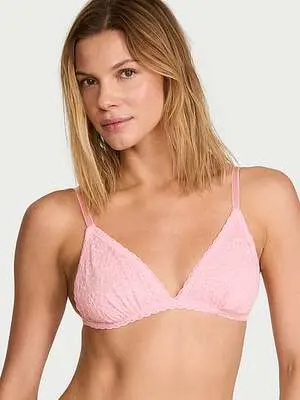 Victoria's Secret Lacie Unlined Triangle Bralette - Pink