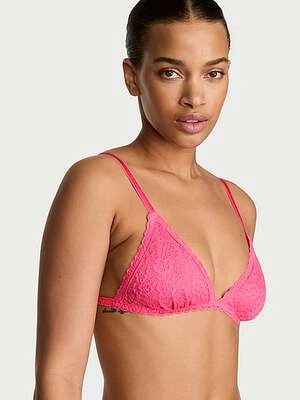 Victoria's Secret Lacie Unlined Triangle Bralette - Pink