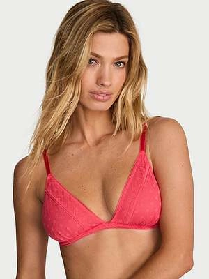 Victoria's Secret The Lacie Unlined Triangle Bralette - Red