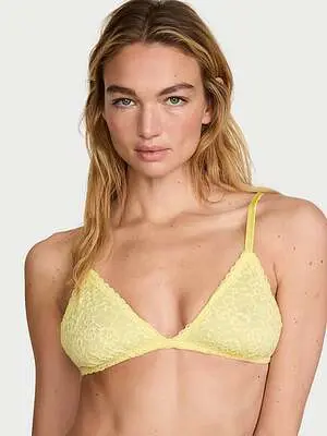 Victoria's Secret Lacie Unlined Triangle Bralette - Yellow