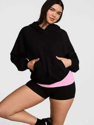 Pink Campus Fleece™ Shrunken Hoodie - Black