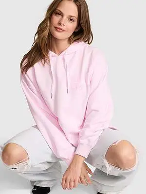 Pink Pull Over Sweatshirts Hoodies For Women