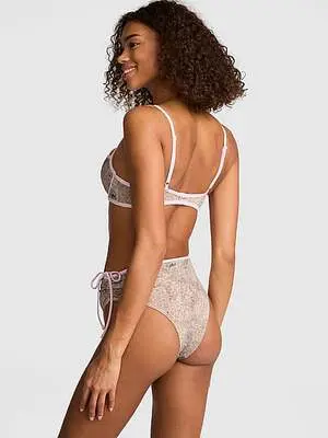 Pink High-waisted Itsy Bikini Bottom - Print