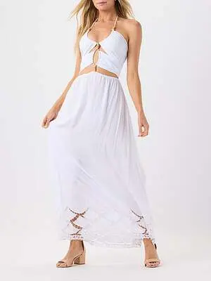 Victoria's Secret Tiare Hawaii Gianna Maxi Dress - White,ivory