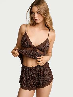 Victoria's Secret Modal Lace-trim Cami & Shorts Set - Print