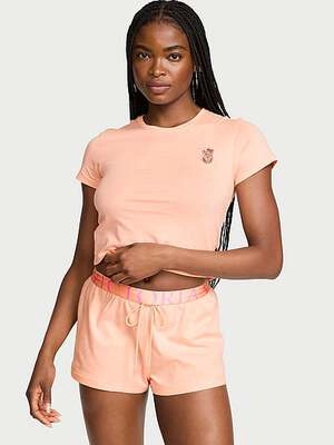 Victoria's Secret Cotton Short Pajama Set - Pink