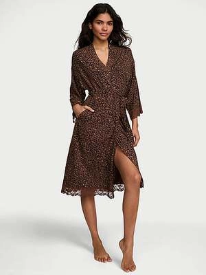 Victoria's Secret Sosoft™ Modal Lace-trim Robe - Print