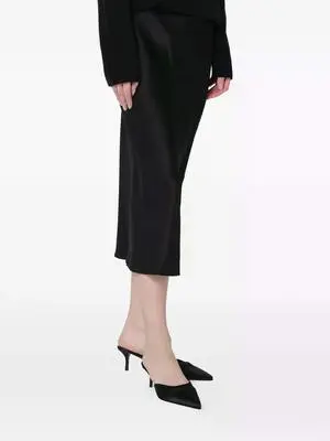 ANINE BING Satin Pencil Midi Skirt