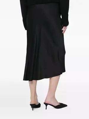 ANINE BING Satin Pencil Midi Skirt