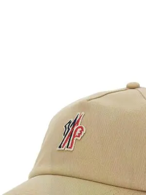 Moncler Logo-patch Baseball Cap - Neutrals