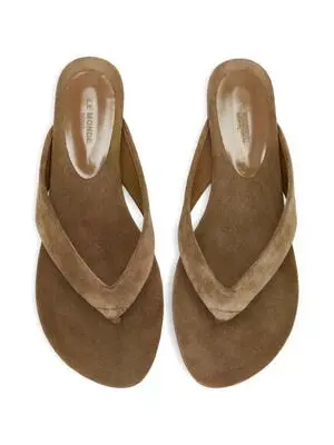 Le Monde Beryl Toe Strap Sandals - Brown