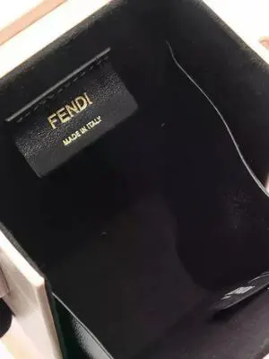 Fendi 2010-2026 Leather Vertical Box Crossbody Bag