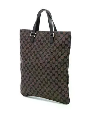 Gucci Gg Canvas Tote Bag - Brown