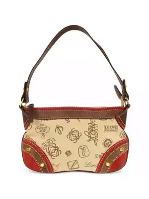 Loewe 2006 Logo Canvas Handbag - Neutrals