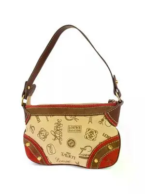 Loewe 2006 Logo Canvas Handbag - Neutrals