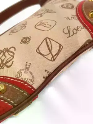 Loewe 2006 Logo Canvas Handbag - Neutrals