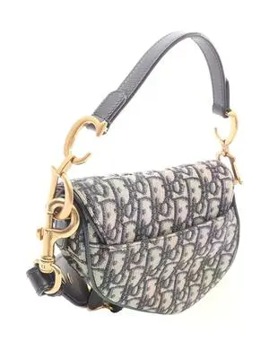 Dior 2010-2026 Mini Oblique Canvas Saddle Satchel - Brown