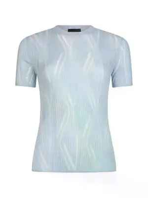 Liu Jo Short-sleeve Ribbed Top