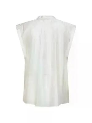 BLANCA VITA Mandarin Collar Blouse