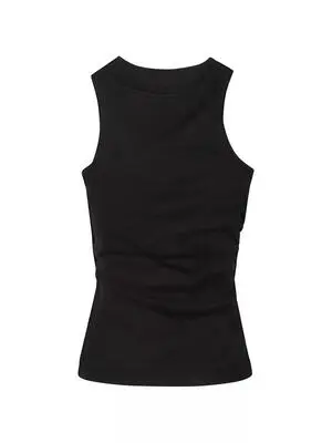 Patrizia Pepe Double-layer Tank Top - Black