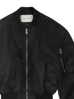 ENTIRE STUDIOS Zip-up Bomber Jacket - Black
