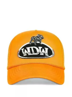WHO DECIDES WAR Logo-appliqué Cap - Orange