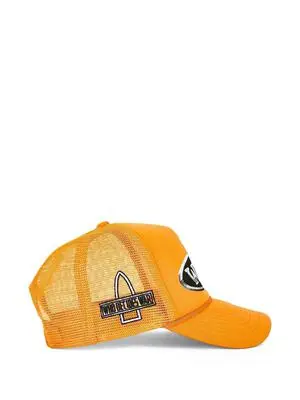 WHO DECIDES WAR Logo-appliqué Cap - Orange