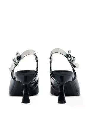 Karl Lagerfeld Panache Ribbon Slingback Heeled Pumps