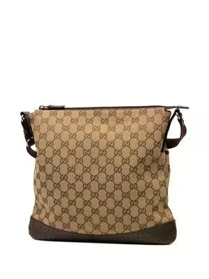 Gucci Gg Canvas Crossbody Bag - Brown