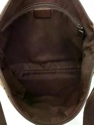 Gucci Gg Canvas Crossbody Bag - Brown