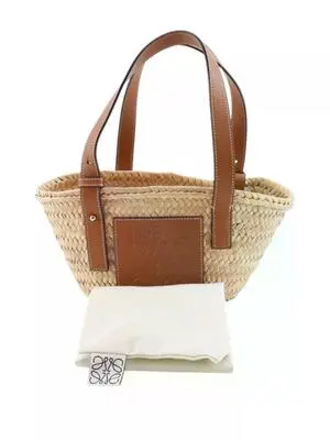 Loewe Small Raffia Basket Tote Bag - Brown
