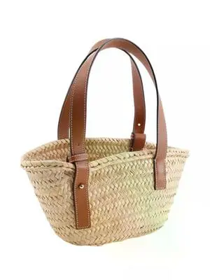 Loewe Small Raffia Basket Tote Bag - Brown