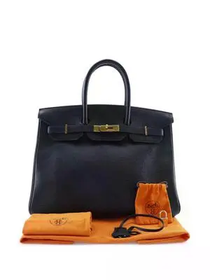 Hermès 2002 Birkin Retourne 35 Handbag - Black