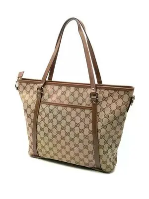 Gucci Gg Canvas Convertible Joy Tote Satchel