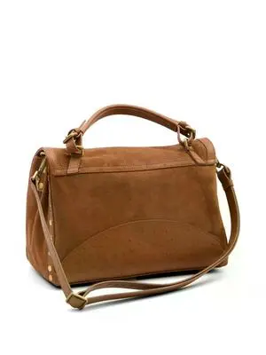ZANELLATO Postina S Turnlock Dorsoduro Suede Bag - Brown