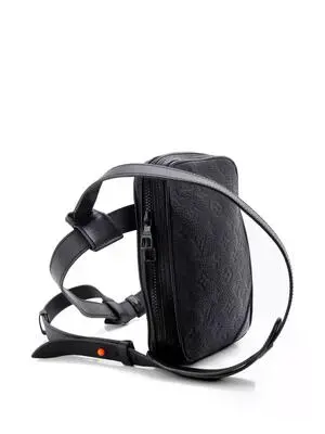 LOUIS VUITTON Side Utility Bag Monogram Taurillon Leather