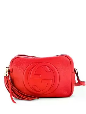 Gucci Soho Disco Leather Small Crossbody Bag - Red