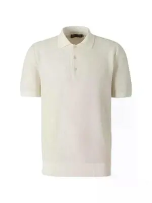 Canali Textured Polo Shirt