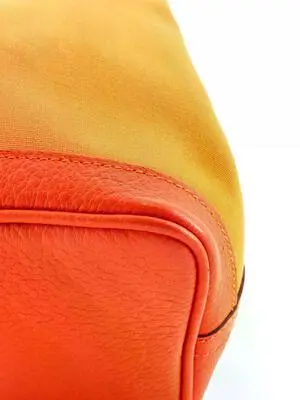 Hermès Garden Party Toile And Leather 30 Tote Bag - Orange