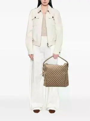 Gucci Large Gg Canvas Bella Shoulder Bag