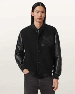 ALLSAINTS Holloway Bomber Jacket - Black/black