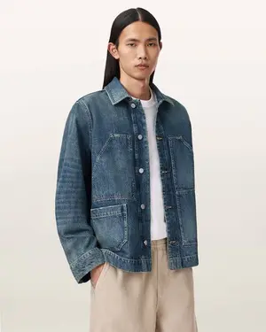 ALLSAINTS Mukesh Denim Jacket - Blue