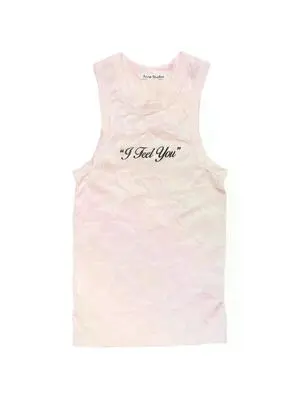 Acne Studios Printed Tank Top - Pink
