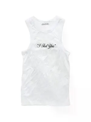 Acne Studios Print Tank Top - White