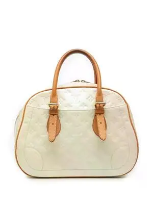 LOUIS VUITTON 1990-2010 Monogram Vernis Summit Drive Handbag - White