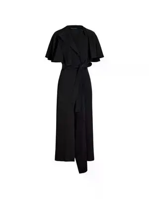 Proenza Schouler Isolde Cape Dress - Black