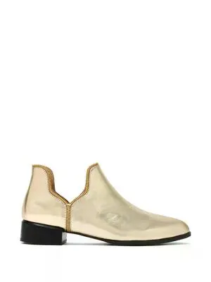 Senso Bailey Zip Ankle Boots - Gold
