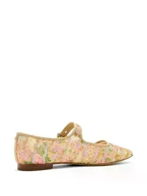 Sam Edelman Floral Sequins Ballet Flats