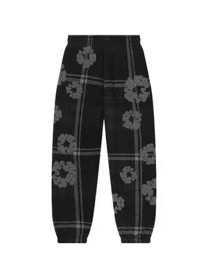 DENIM TEARS Plaid Wreath Sweatpants - Black
