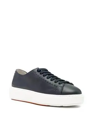 Santoni Leather Sneakers